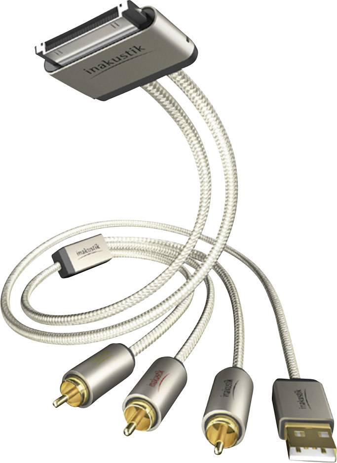 Inakustik iPad/iPhone/iPod Audiokabel/Videokabel [3x Cinch-Stecker, USB ...