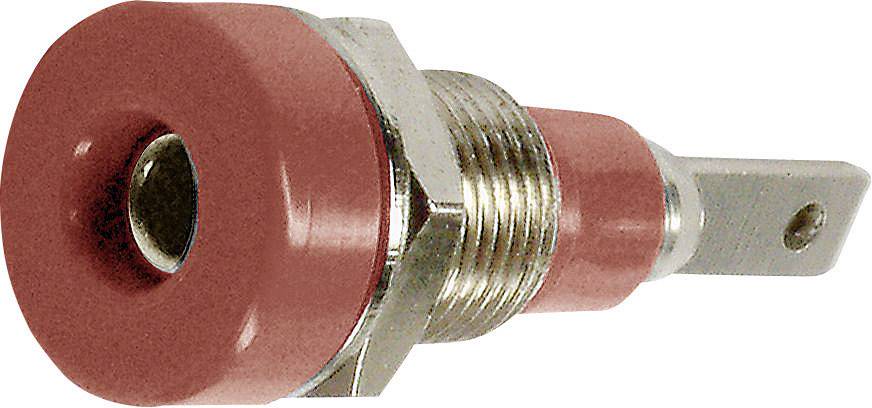 Stäubli LB-I2R Laborbuchse Buchse, Einbau vertikal Stift-Ø: 2mm Rot 1St ...