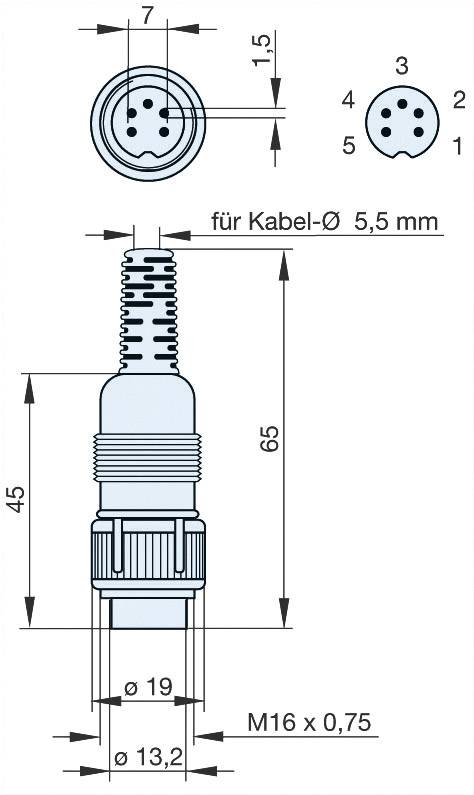 Hirschmann 930 964-517-1 DIN-Rundsteckverbinder Stecker, gerade Polzahl ...