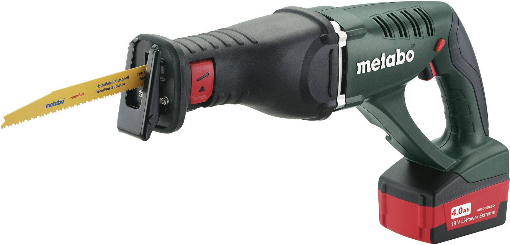 Metabo ASE 18 LTX 4.0Ah Akku-Säbelsäge 602269610 inkl. 2. Akku, inkl ...