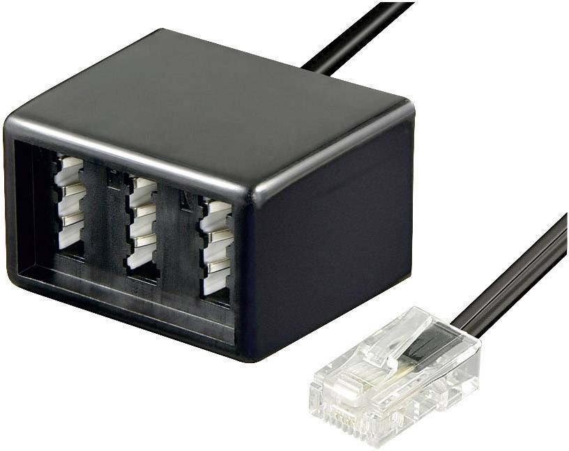 Basetech ISDN, Telefon (analog) Adapter [1x RJ45-Stecker 8p8c - 1x TAE ...