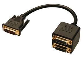 LINDY 41215 DVI Adapter [1x DVI-D Stecker - 2x DVI-Buchse 24+5pol.] 20 ...